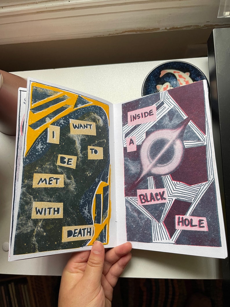 The Cosmos and a Chaos of Timelines Poetry Risograph Zine - Etsy