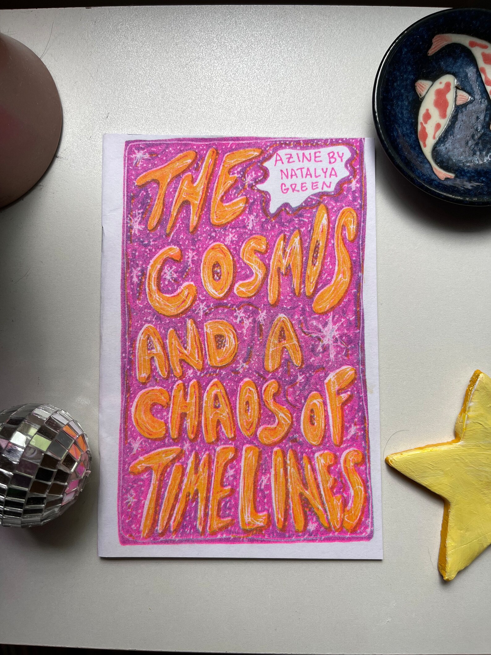 The Cosmos and a Chaos of Timelines Poetry Risograph Zine - Etsy