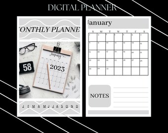 Monthly Digital Planner, Budget Planner, Digital Planner, iPad Planner ...