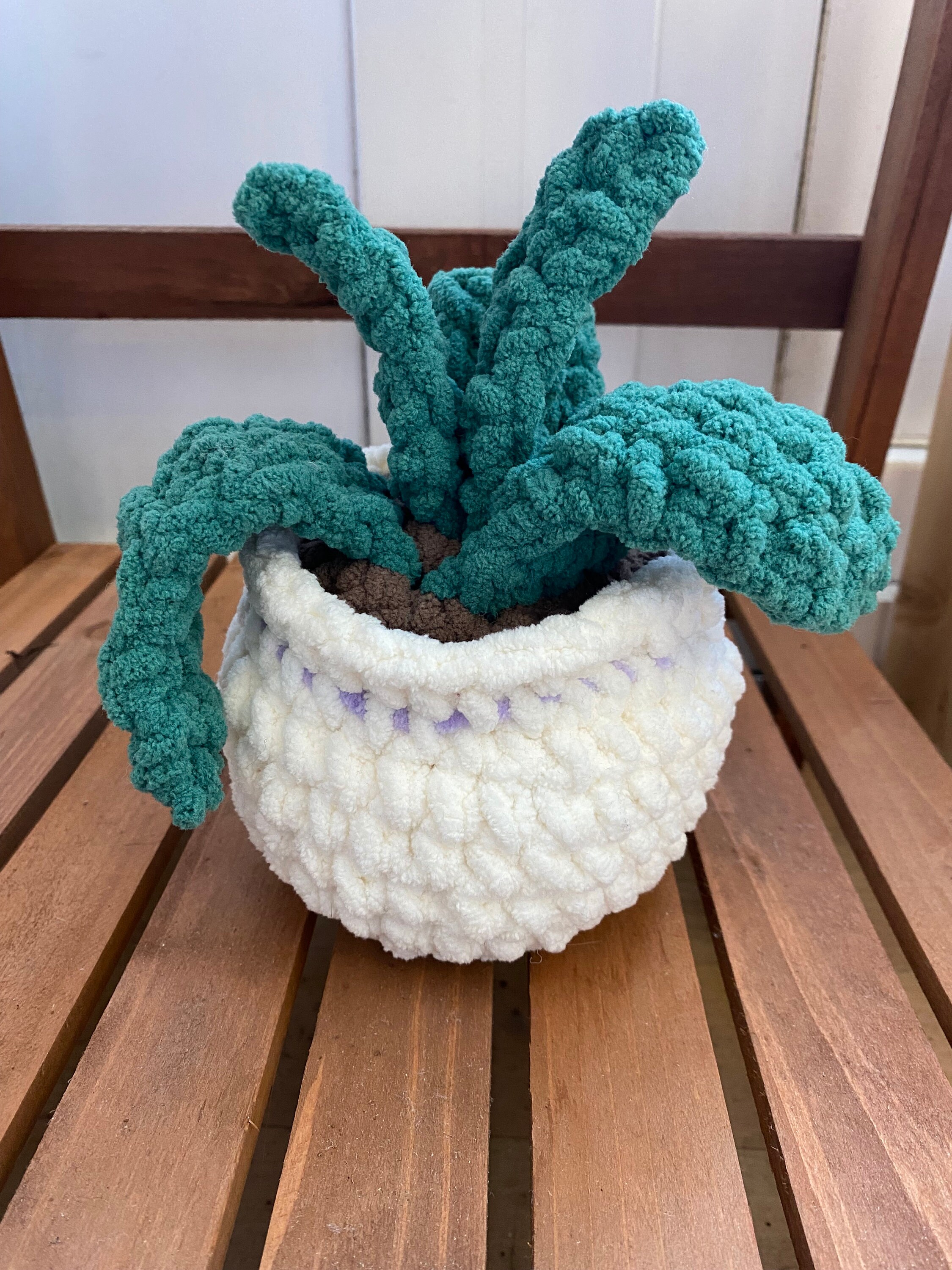 Potted Plant Amigurumi, Cute Plant Plushie, Blanket Yarn Crochet Plush ...