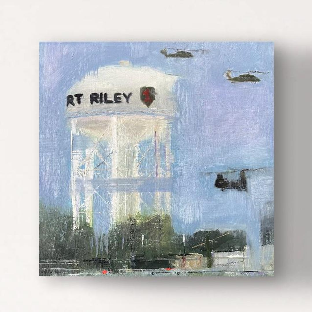 Fort Riley Water Tower Original Oil Painting - Etsy