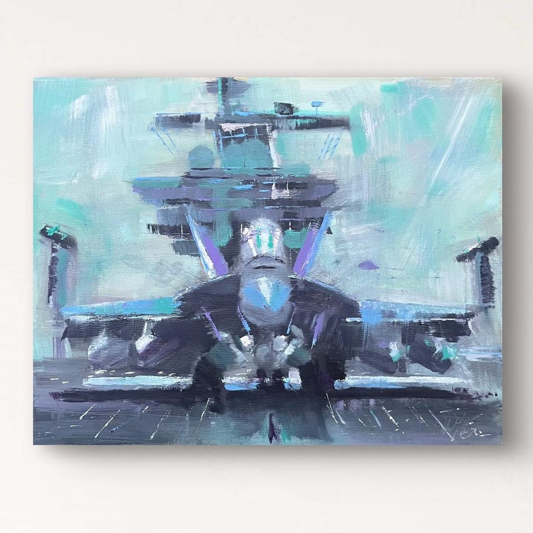Hornet Flex Original F-18 Painting - Etsy