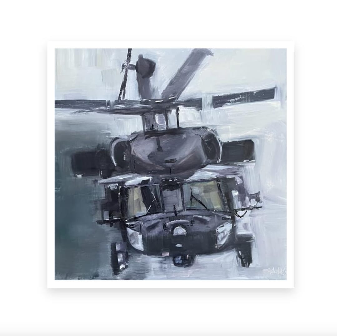 NSDQ – MH-60 Black Hawk Helicopter Aviation Art Print - Etsy
