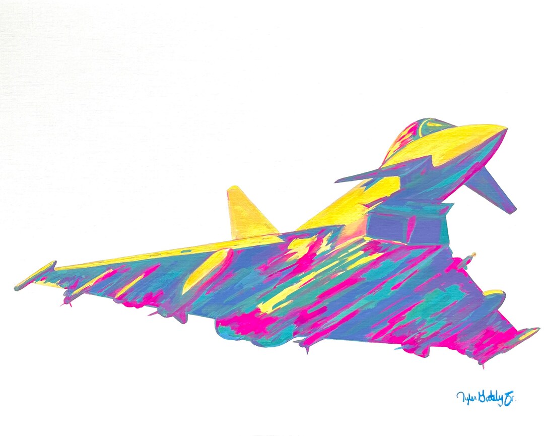Original Eurofighter Typhoon Painting - Etsy