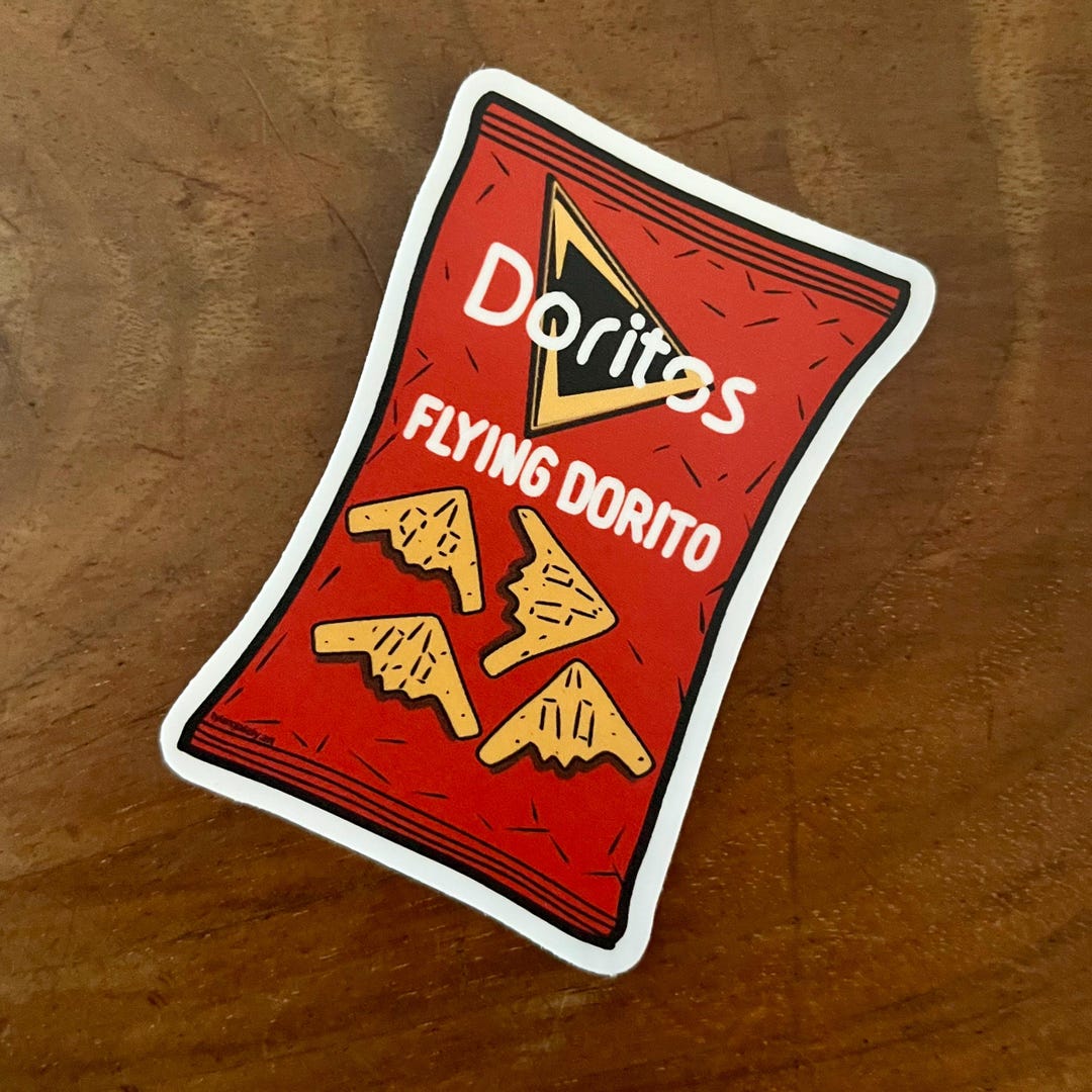 B-2 Bomber Flying Dorito Vinyl Sticker - Etsy