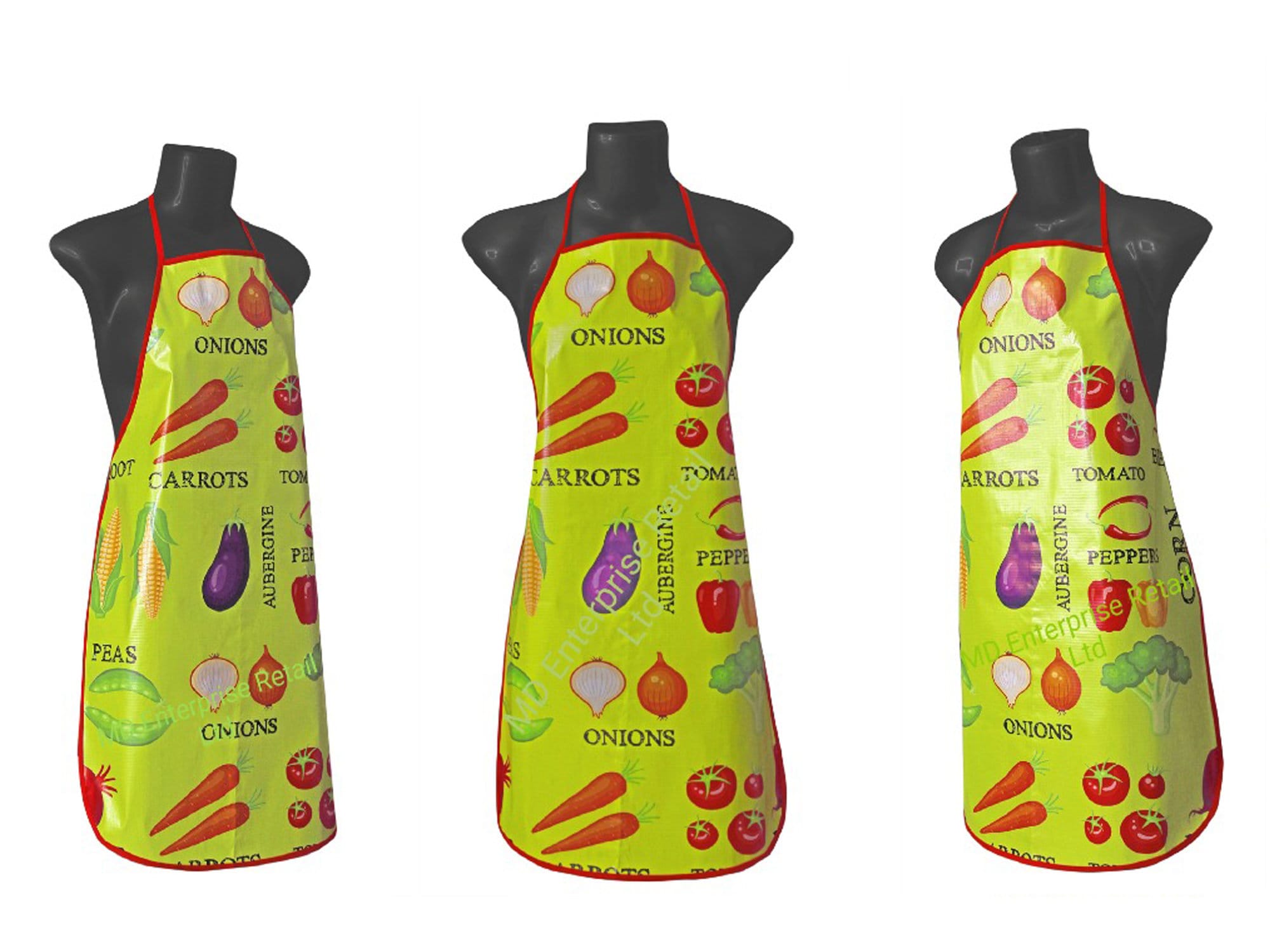 Ladies Wipe Clean Waterproof PVC Aprons Chefs Kitchen Vintage Women ...