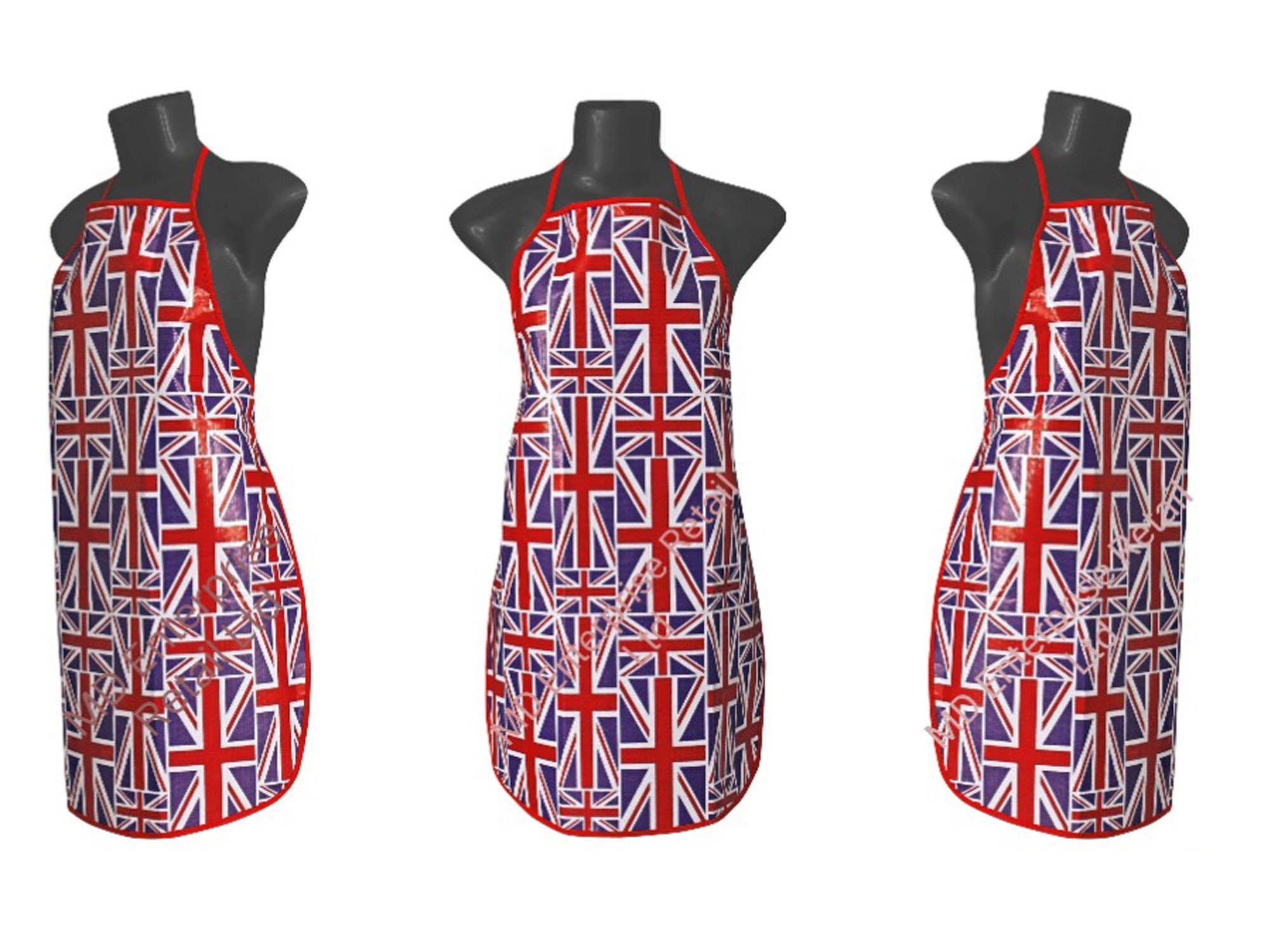 Ladies Wipe Clean Waterproof PVC Aprons Chefs Kitchen Vintage Women ...