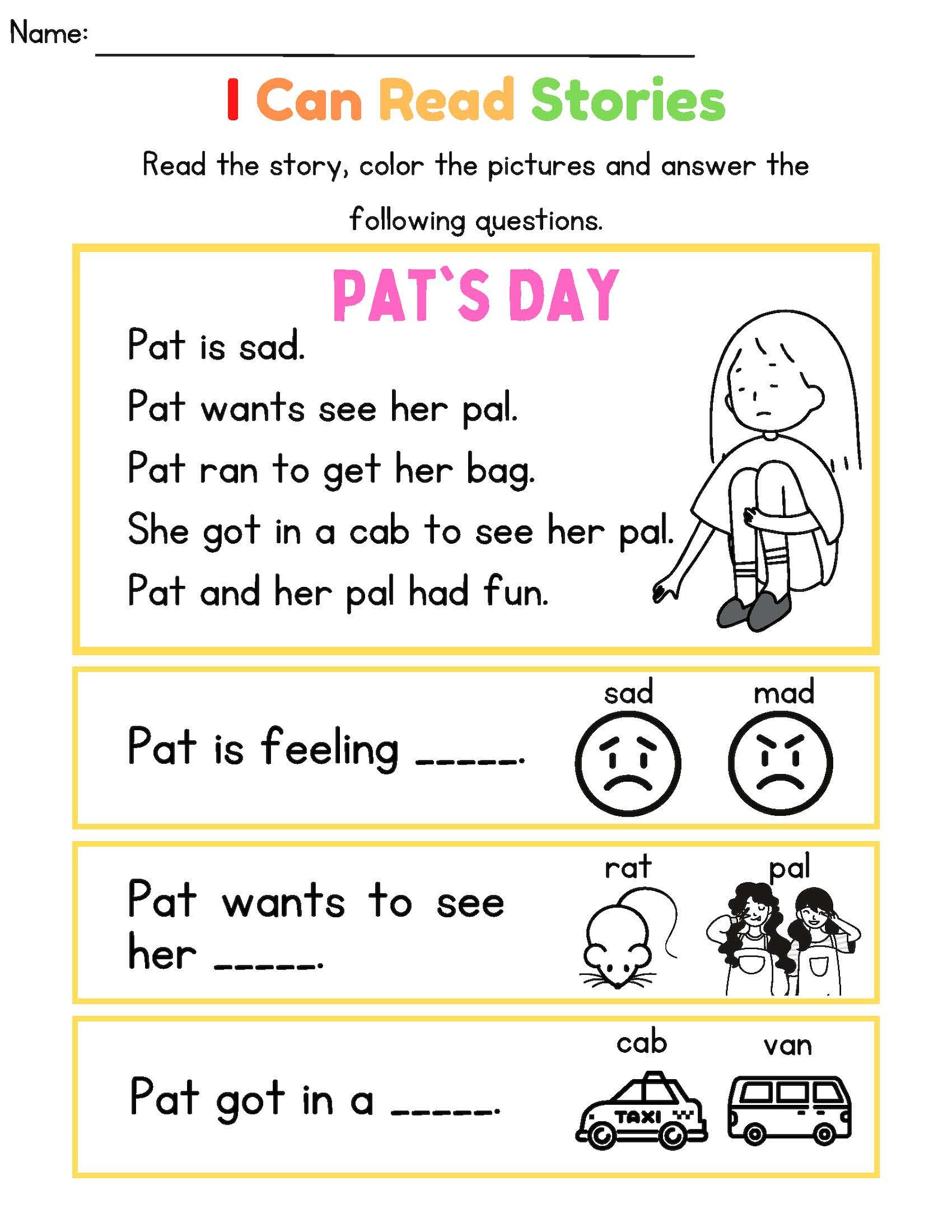 Reading Comprehension Practice for Kids 5 Stories With Questions ...