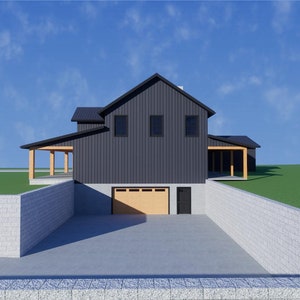 Mega Farmhouse Plan - 6,052 Sq Ft Modern Home Design With 4 Bedrooms, 3 ...