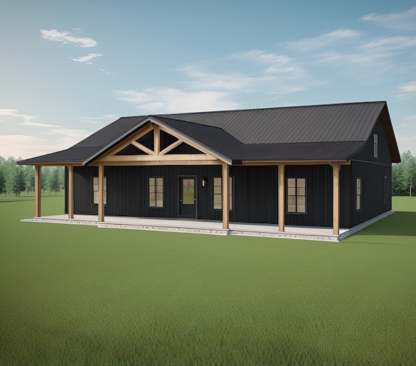 Harvest Farmstead Modern House Open Plan Design 84 X 30 3 Bed 2.5 Bath ...