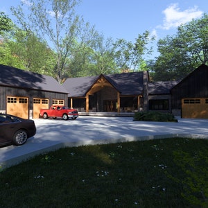 Brookstone Manor House Plan - Spacious Multi-level Home Design With ...