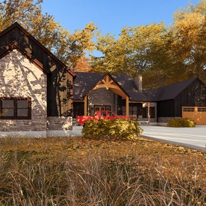 Brookstone Manor House Plan - Spacious Multi-level Home Design With ...