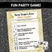 New Year's Eve Dice Game Printable, Instant Download, New Year's ...