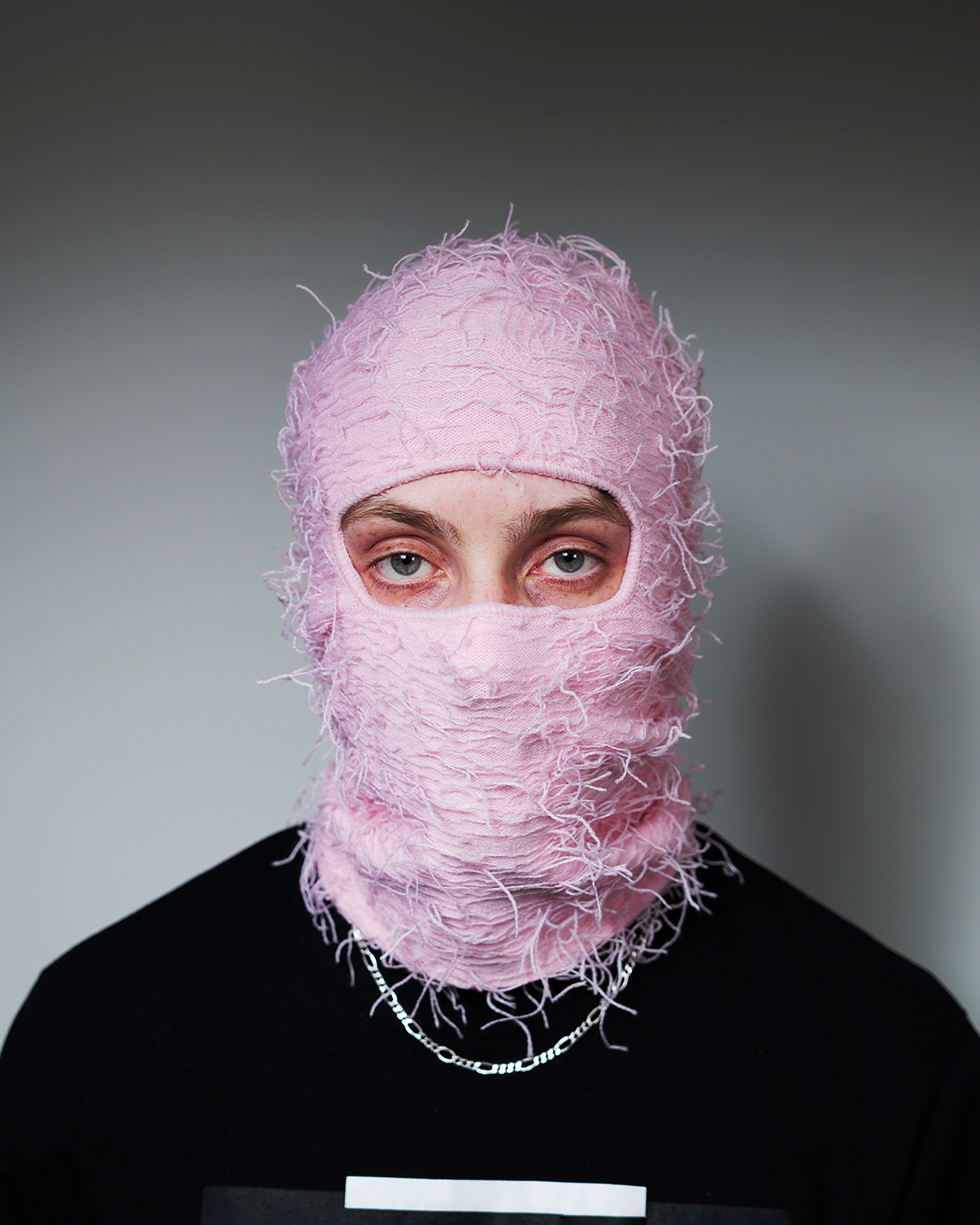 Distressy Black Balaclava Black Distressed Ski Mask Yeat Inspired ...