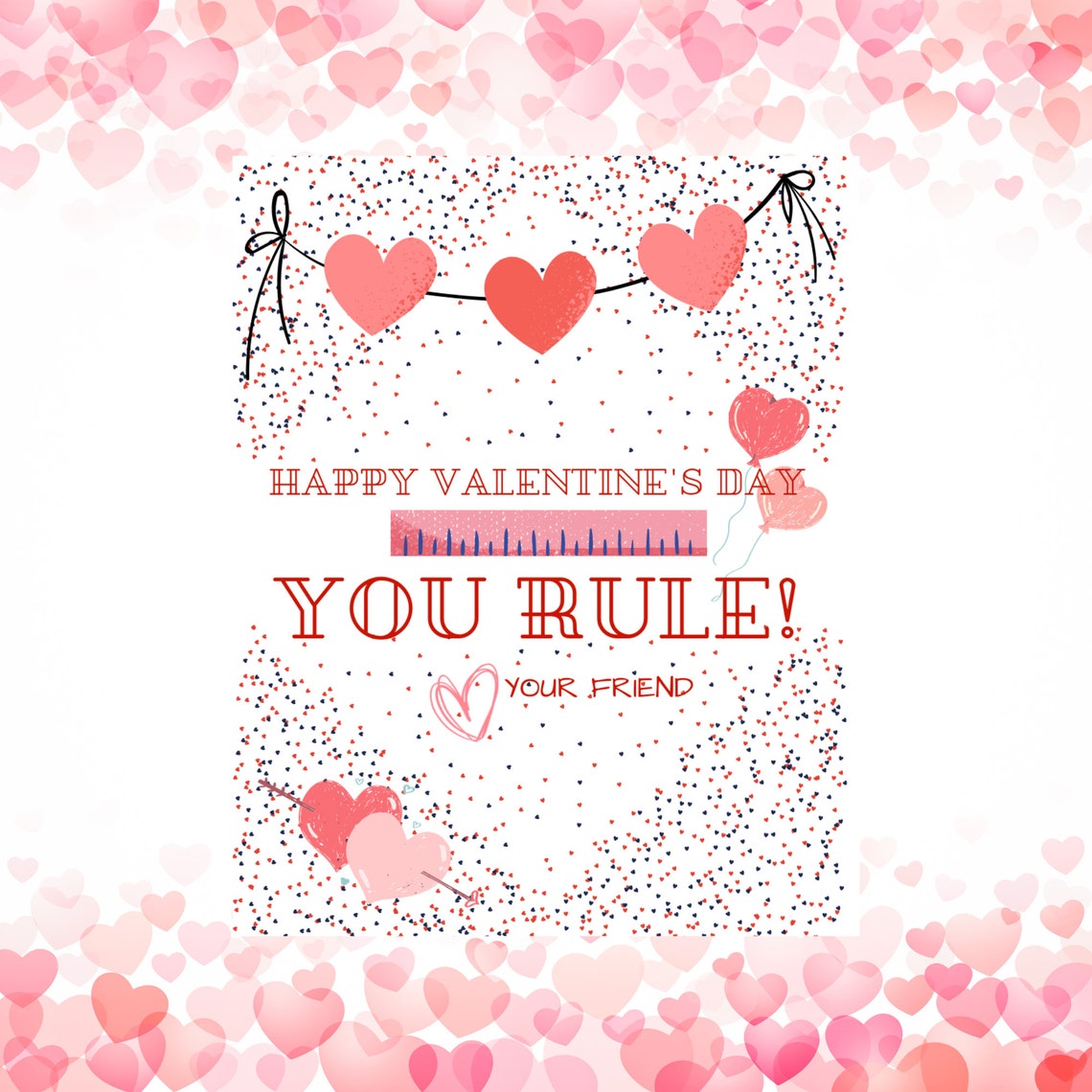 Printable Valentine's Tags. Printable Ruler Valentine Cards. Kids ...
