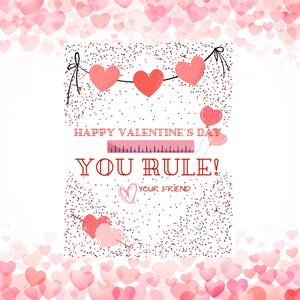 Printable Valentine's Tags. Printable Ruler Valentine Cards. Kids ...