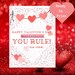 Printable Valentine's Tags. Printable Ruler Valentine Cards. Kids ...