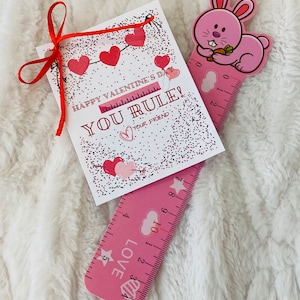 Printable Valentine's Tags. Printable Ruler Valentine Cards. Kids ...