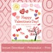 Editable Valentine's Cards. Printable, Personalized Valentine's Day ...