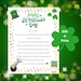 EDITABLE LEPRECHAUN Letter/personalized Leprechaun Note/leprechaun Trap ...