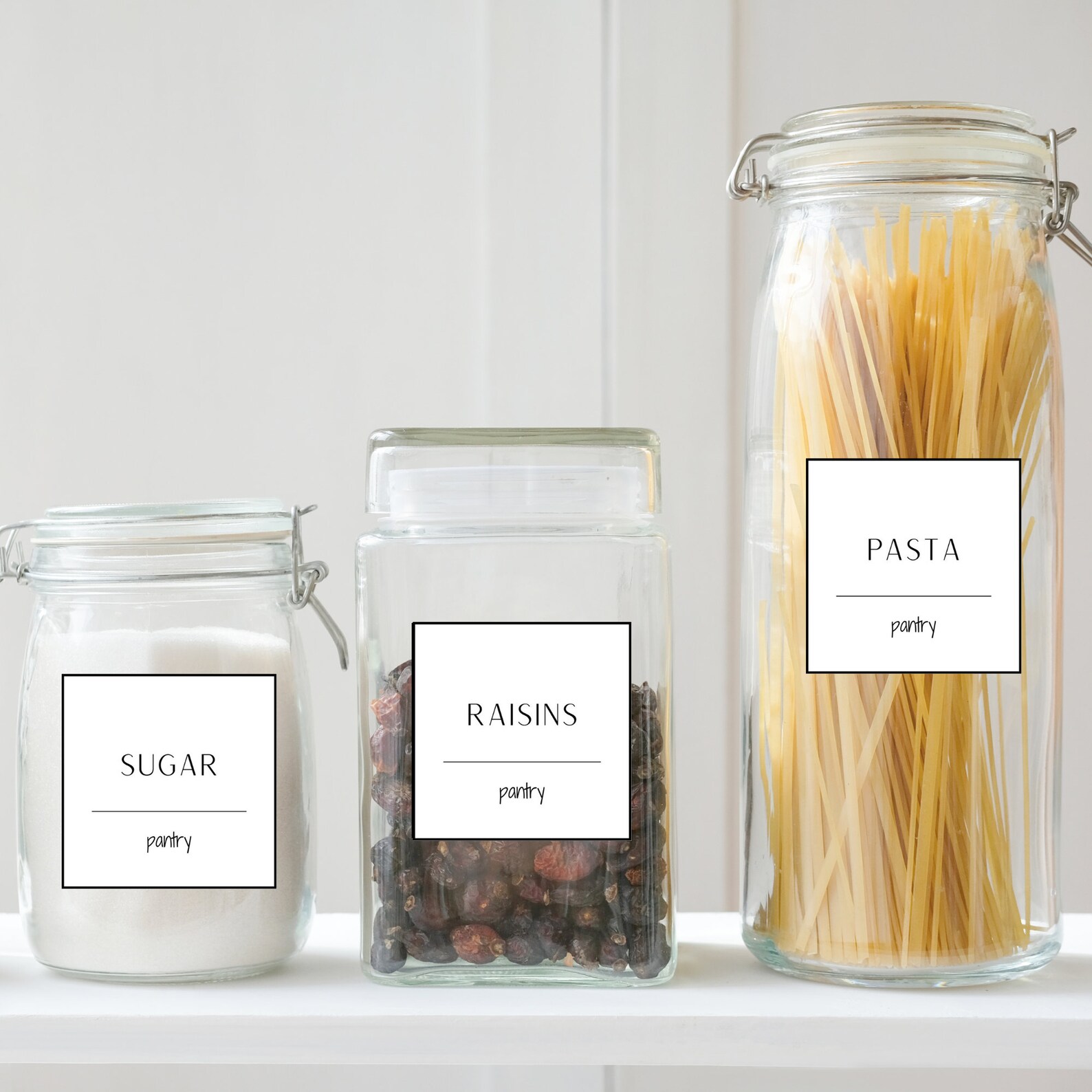 EDITABLE, Printable Pantry Labels. EDITABLE Template. Modern, Minimal ...