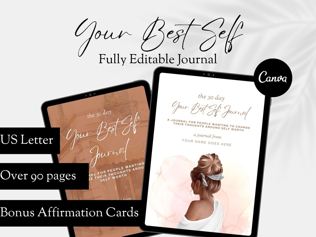 Self Esteem Journal Self Compassionate Worksheet Therapy - Etsy