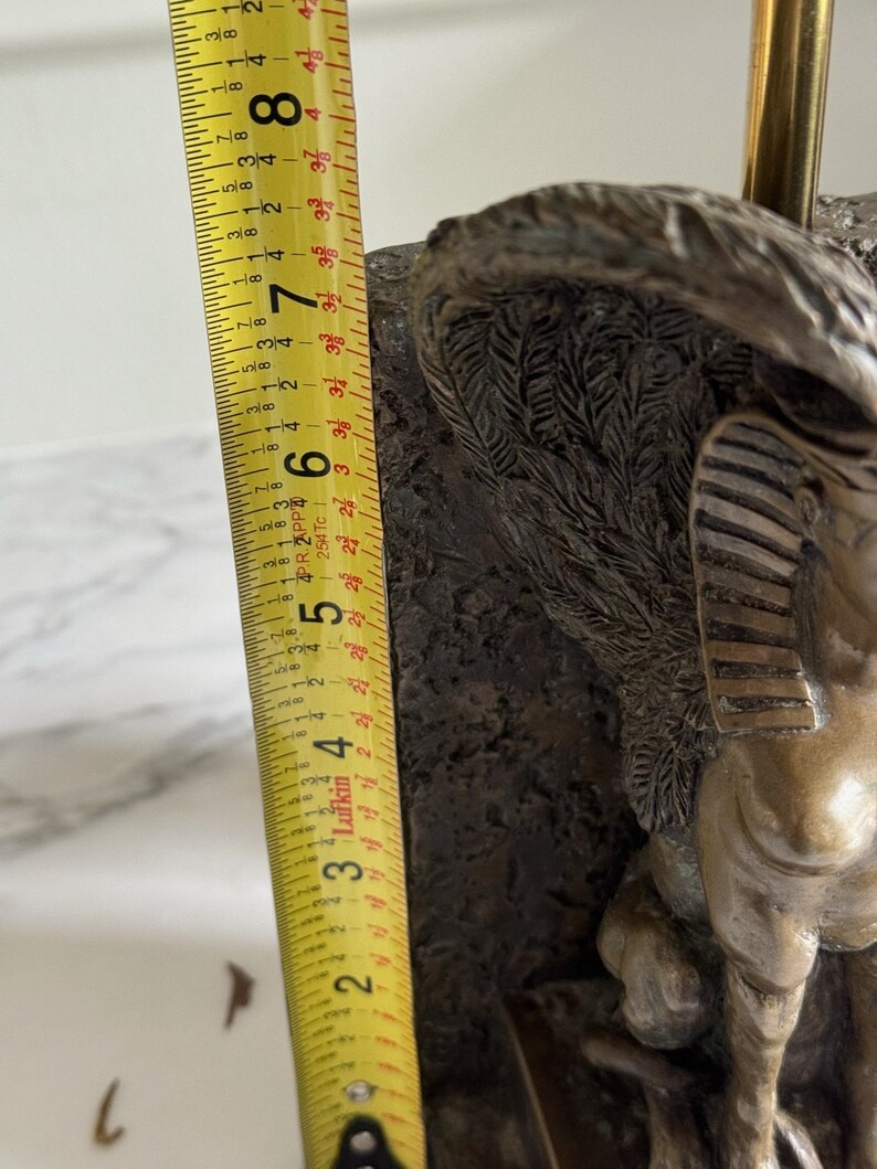 Vintage Griffin Sphinx Sculpture Gold and Black Table Lamp With Black ...