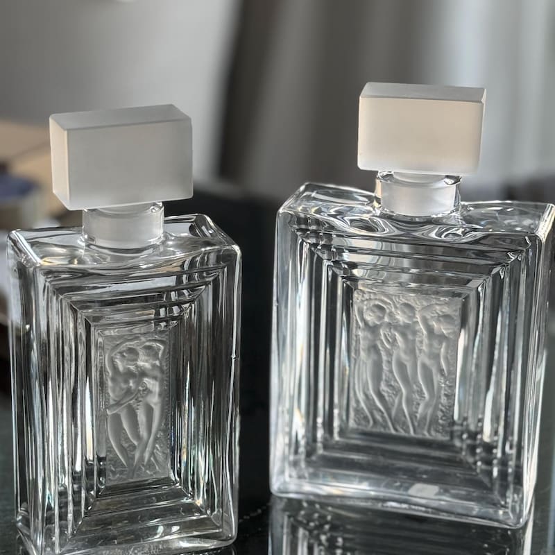 Lalique Bottle Crystal - Etsy