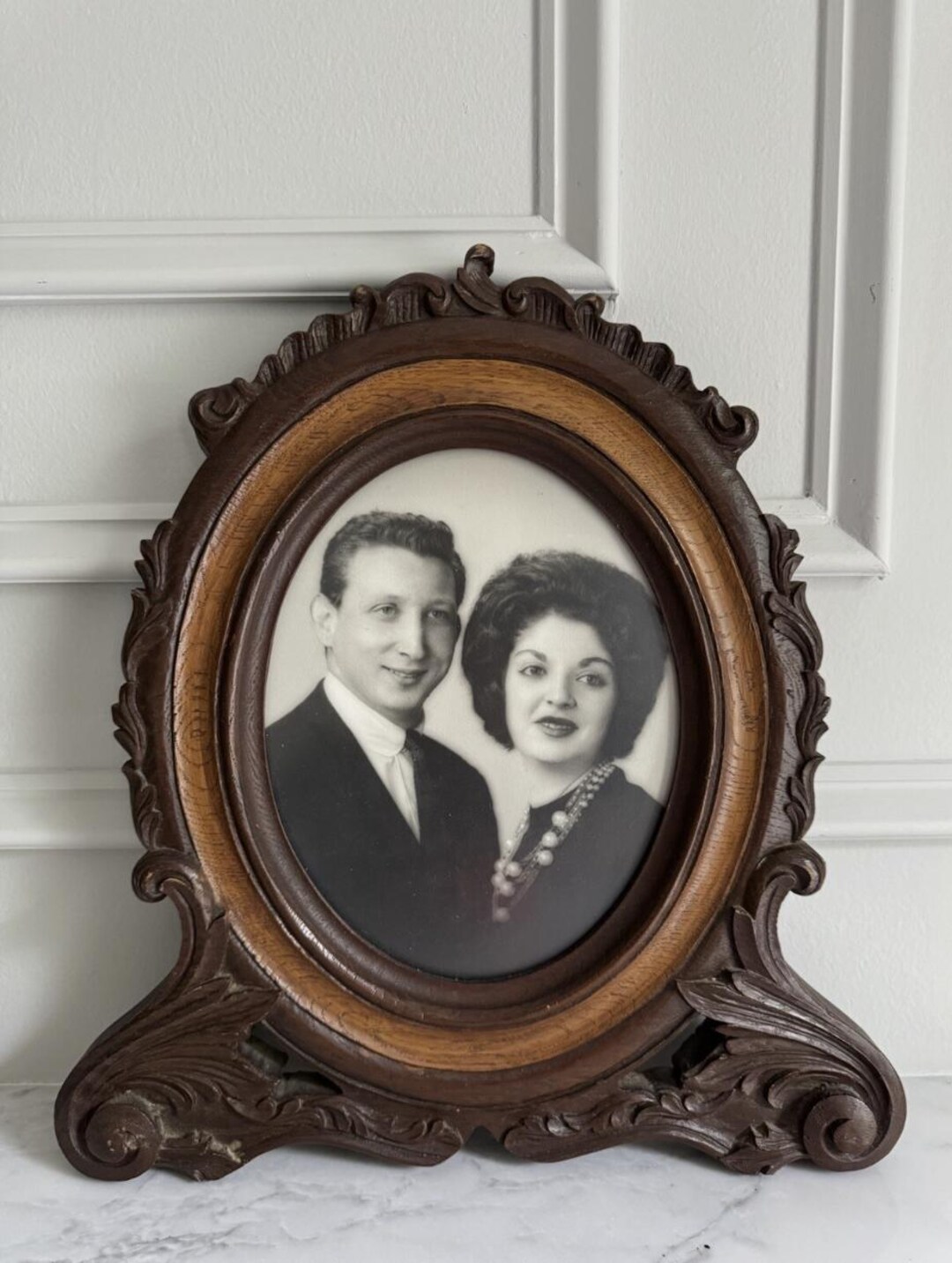Old Vintage Thick Footed Wood Portrait Frame 15.5x14” Rare Find - Etsy