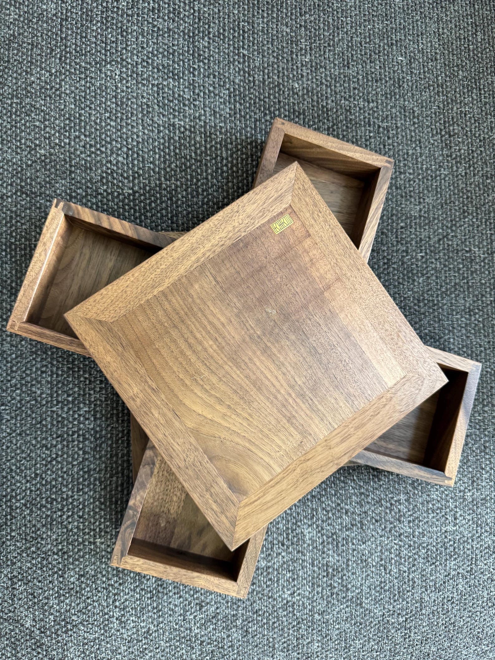New Walnut Swirl Rotating Puzzle Jewelry/snack/tea Box 8.5x8.5x2.8" - Etsy
