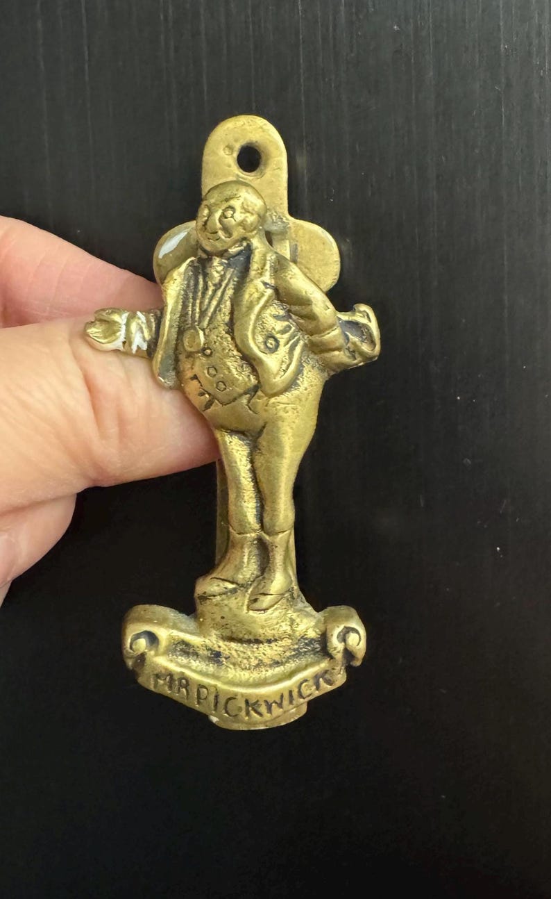 Very Cute Mini Vintage or Antique Mr.pickwick Charles Dickens Brass ...
