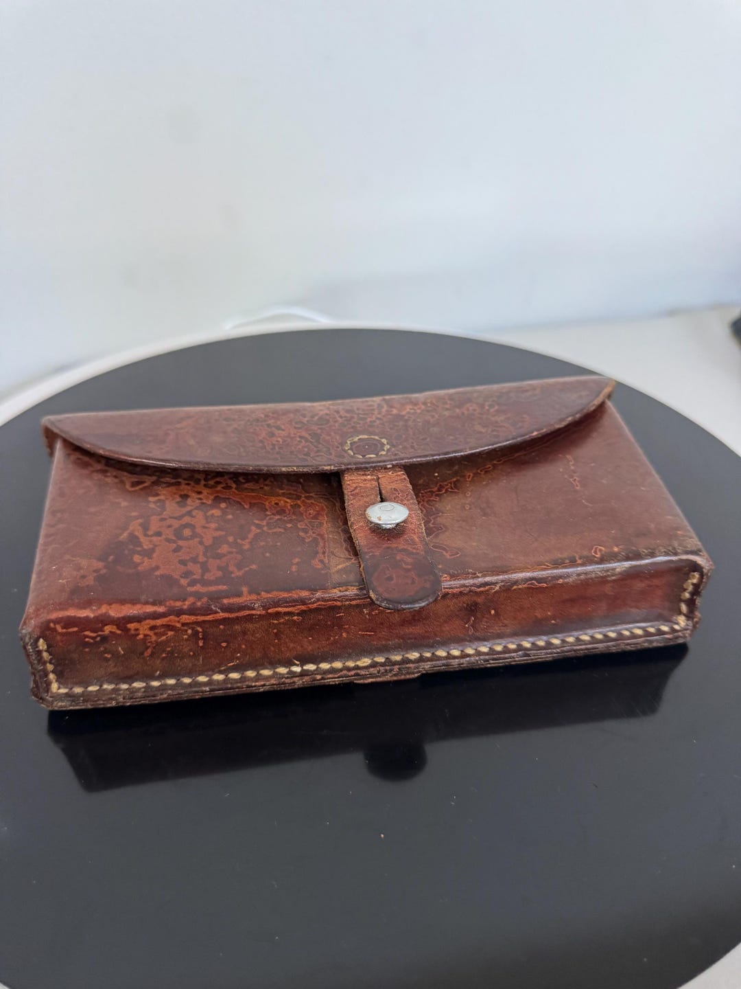 Vintage Swiss Ammo or Swiss Army? Pouch Bag Swiss Leather Bag Marked 8 ...