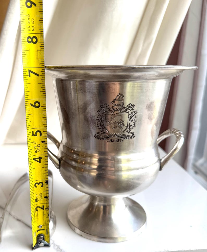 Set of 2 Vintage Ice Buckets 11"x10.5" & 7"x6.5" With the Ritz Coat of ...