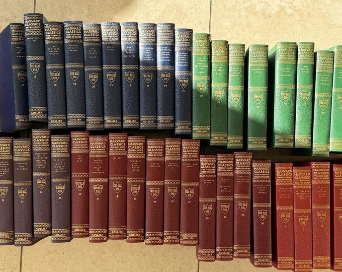 Harvard Classics Complete Set 50 +reading Guide P.F. Collier & Son NY ...