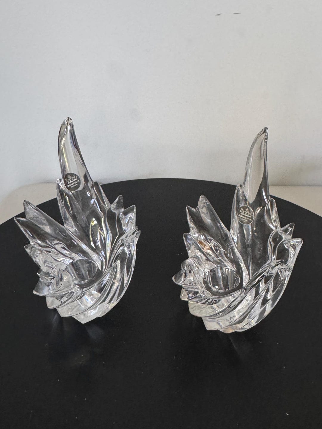Pair of ROSENTHAL Studio Line Crystal Flame Candle Holder 4 5/8" by ...
