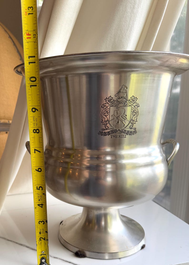 Set of 2 Vintage Ice Buckets 11"x10.5" & 7"x6.5" With the Ritz Coat of ...