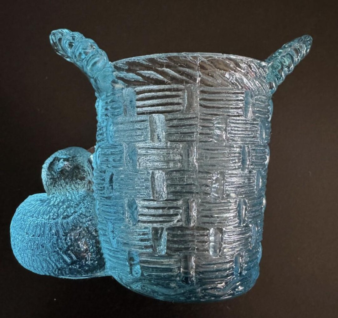 Toothpick Holder Porte Cure-den, Pyrogen Match Holder or Blue Glass Egg ...