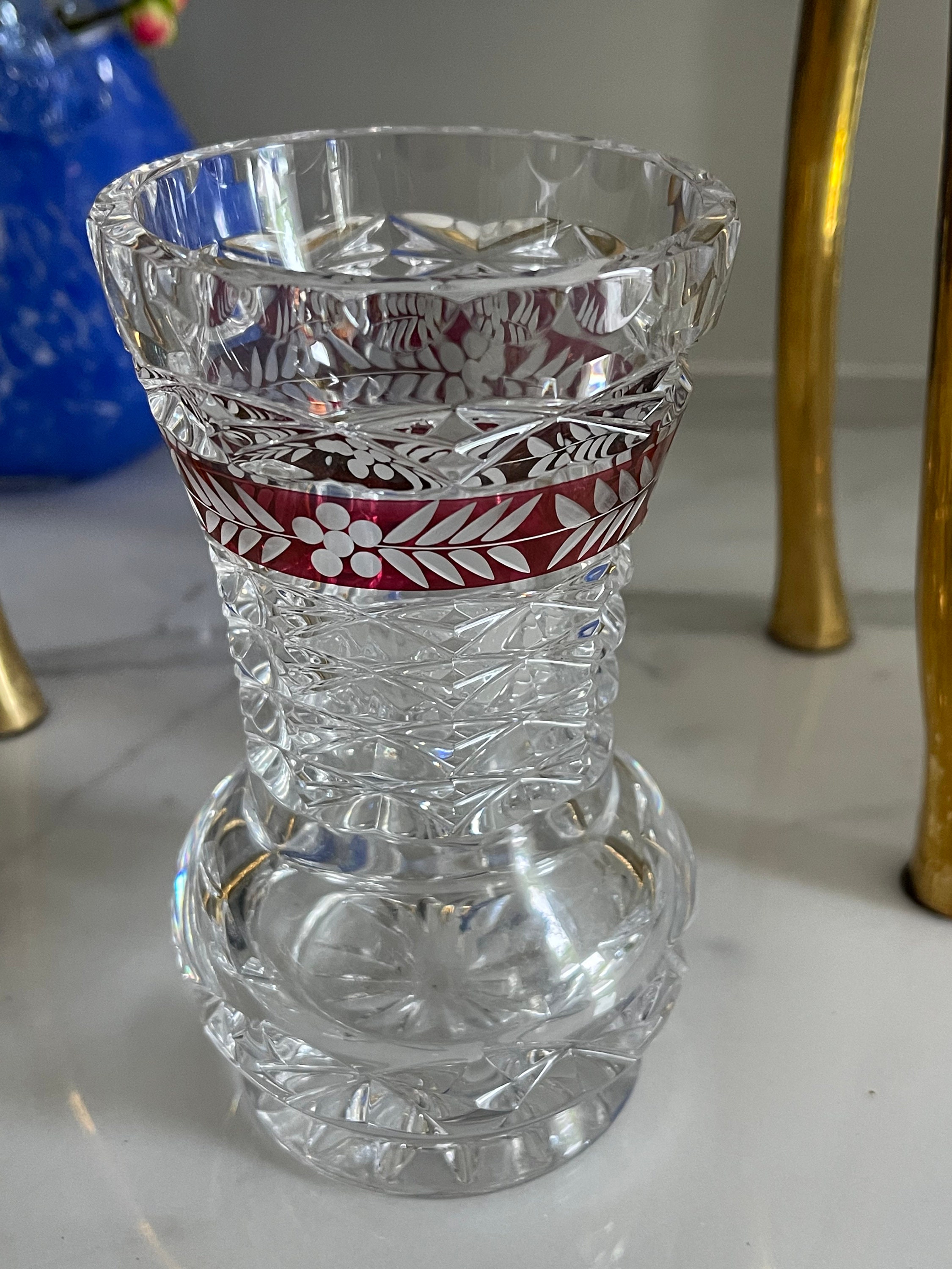 Vintage Collectable Rare Moser Ruby Cut to Clear Bohemian Art - Etsy