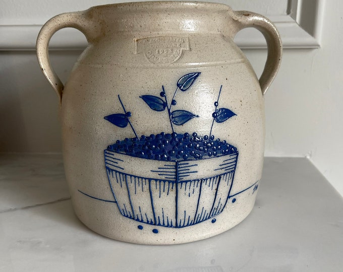 Vintage Salmon Falls Stoneware Pottery by Paul Kelleher Basket Berries ...