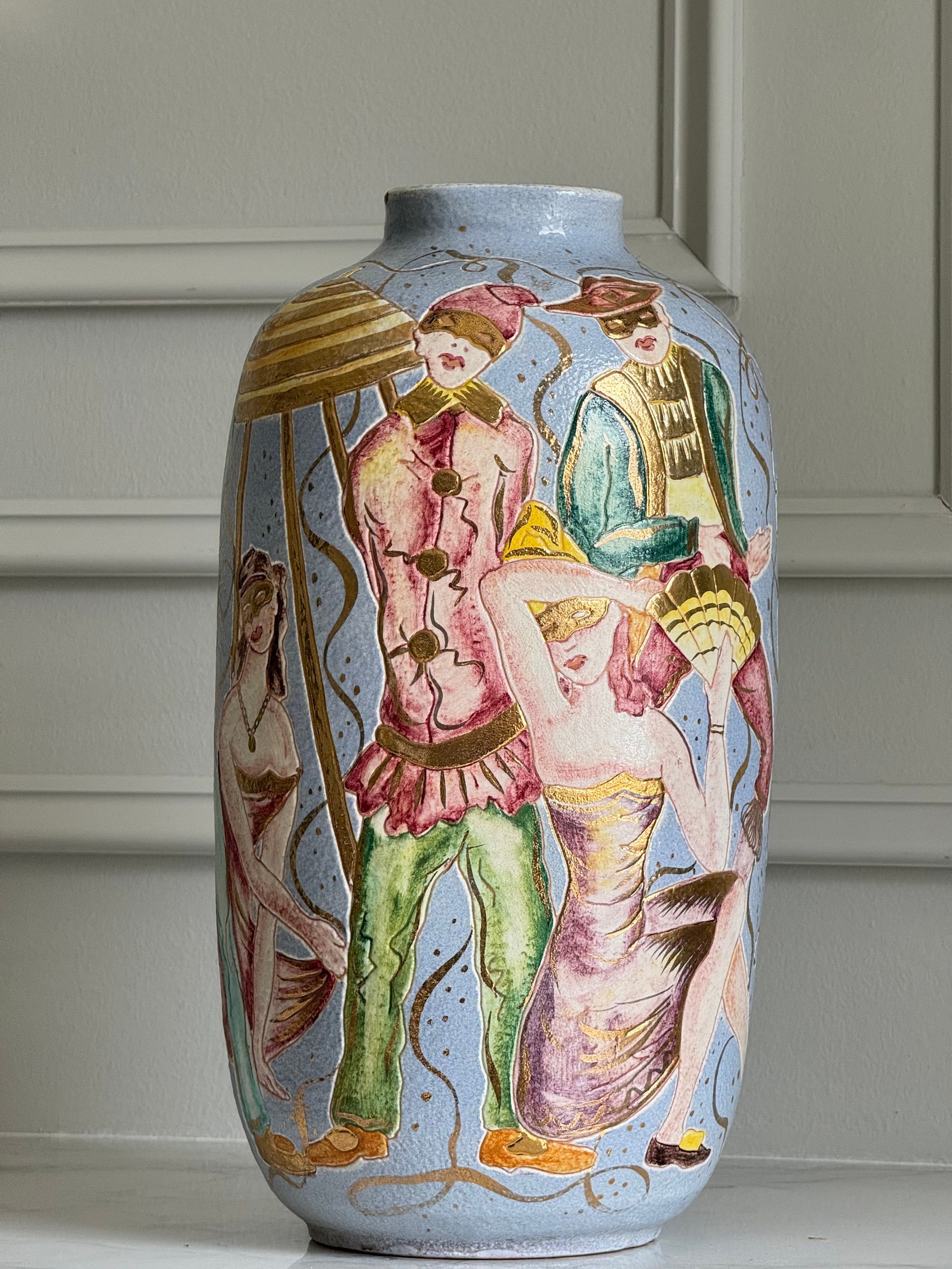 A Rare Find 16” Marcello Fantoni Raymor- Italy Harlequin Jester Hand ...