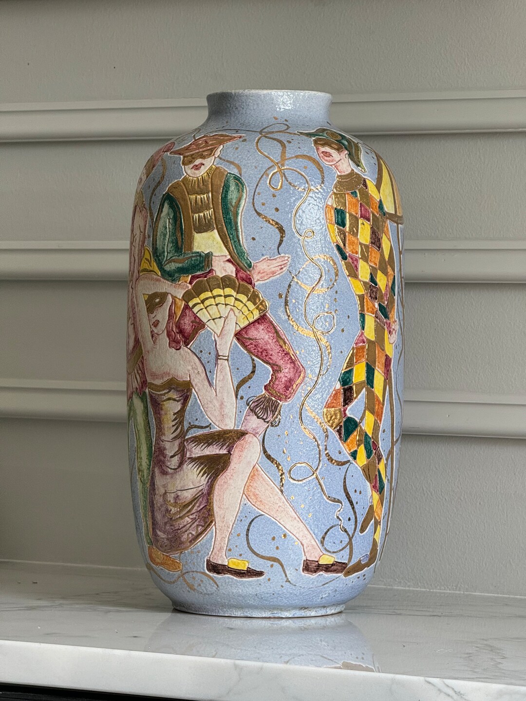 A Rare Find 16” Marcello Fantoni Raymor- Italy Harlequin Jester Hand ...