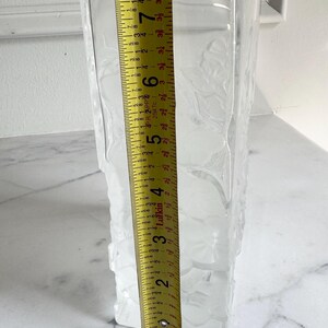 Vintage Mid Century Modern Art Deco Frosted Ice Cube Shaped Vase With ...