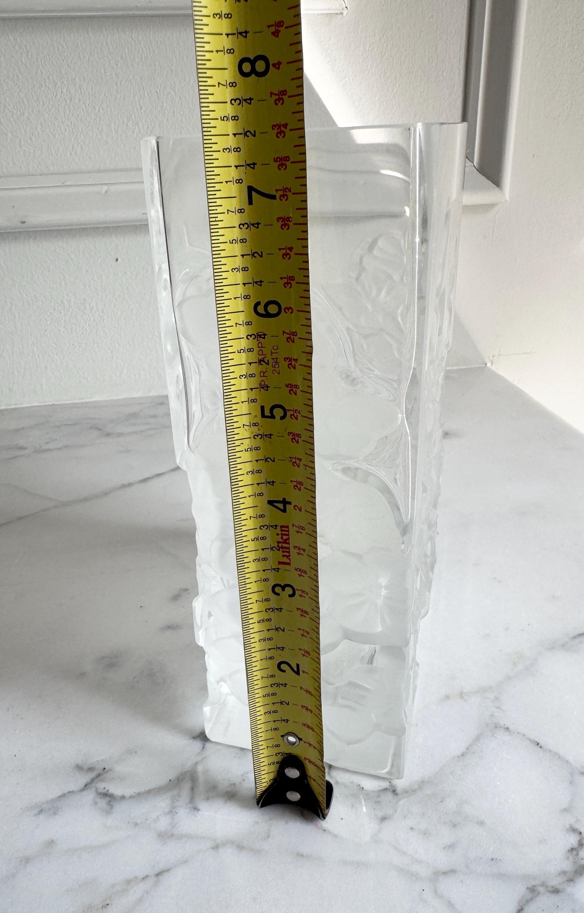 Vintage Mid Century Modern Art Deco Frosted Ice Cube Shaped Vase With ...