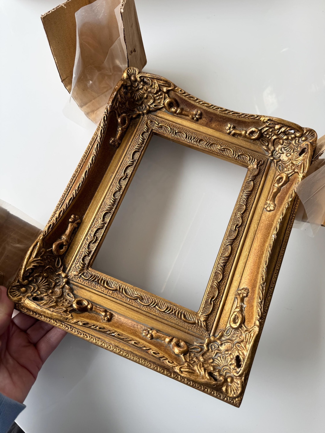 French Louis Style Thick Deluxe Wood Frame 11"x9"x1.75" for Photo Size ...