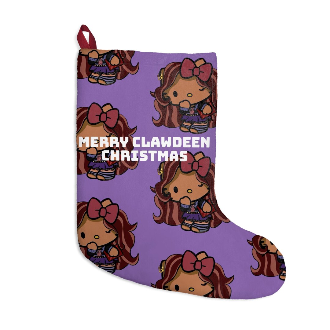 Hello Kitty X Monster High Clawdeen Christmas Stockings - Etsy