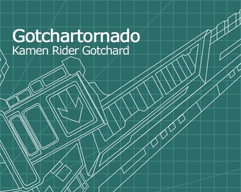 SB-555T Faiz Blaster photon Breaker Mode Pattern DIY Template EVA Foam ...