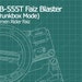 SB-555T Faiz Blaster (trunkbox Mode) Pattern DIY Template EVA Foam ...