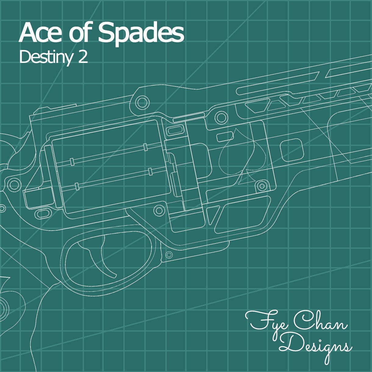 Ace of Spades Pattern DIY Template EVA Foam Blueprint From Destiny 2 - Etsy