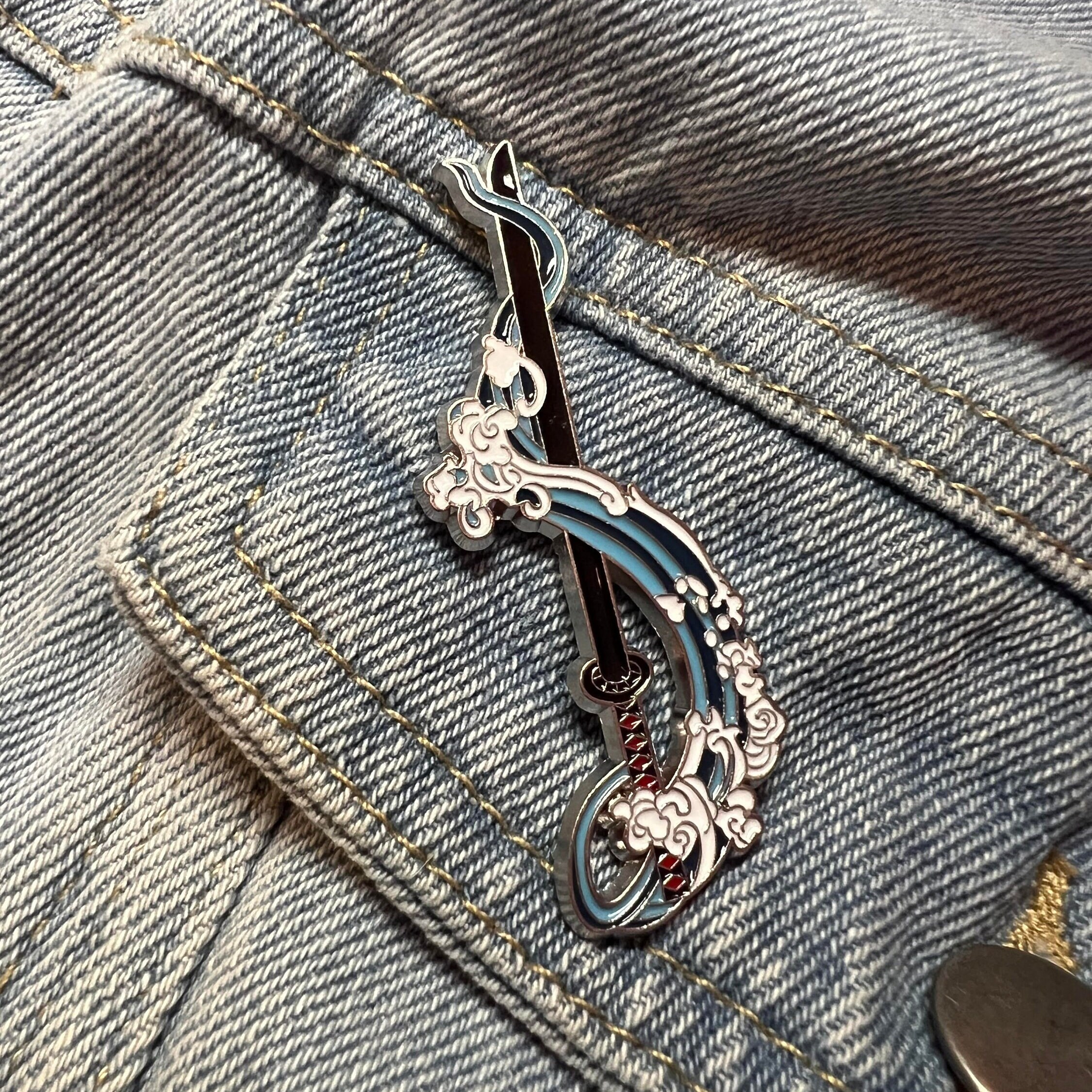 Sword Pins Demon Slayer Manga Anime Obanai Rengoku - Etsy UK