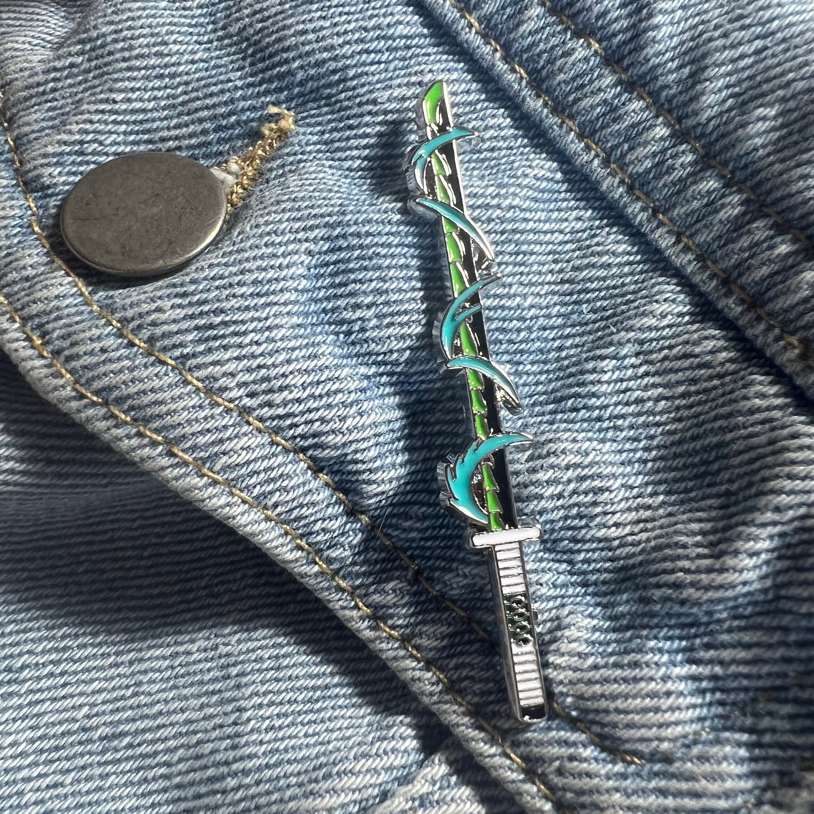 Sword Pins Demon Slayer Manga Anime Obanai Rengoku - Etsy UK